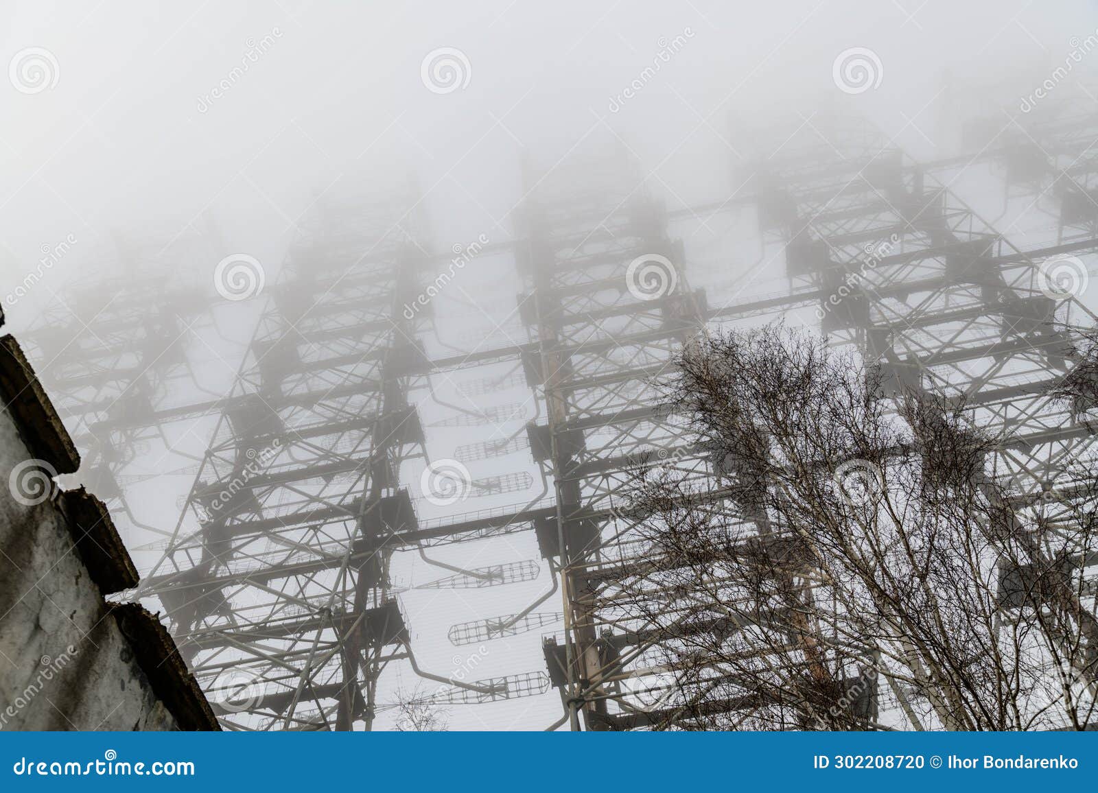 Radar System Duga at the Chernobyl Exclusion Zone, Ukraine. Abandoned ...