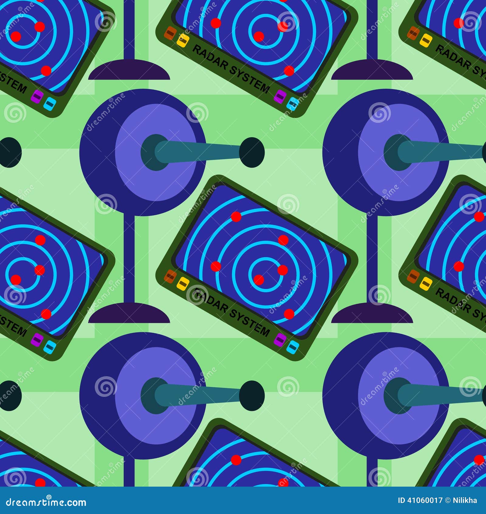 Radar System Seamless Background Design Stock Illustration ...