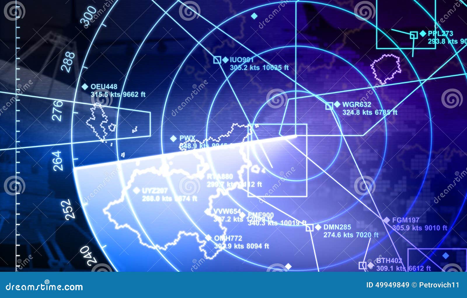 Radar stock illustration. Illustration of information - 49949849