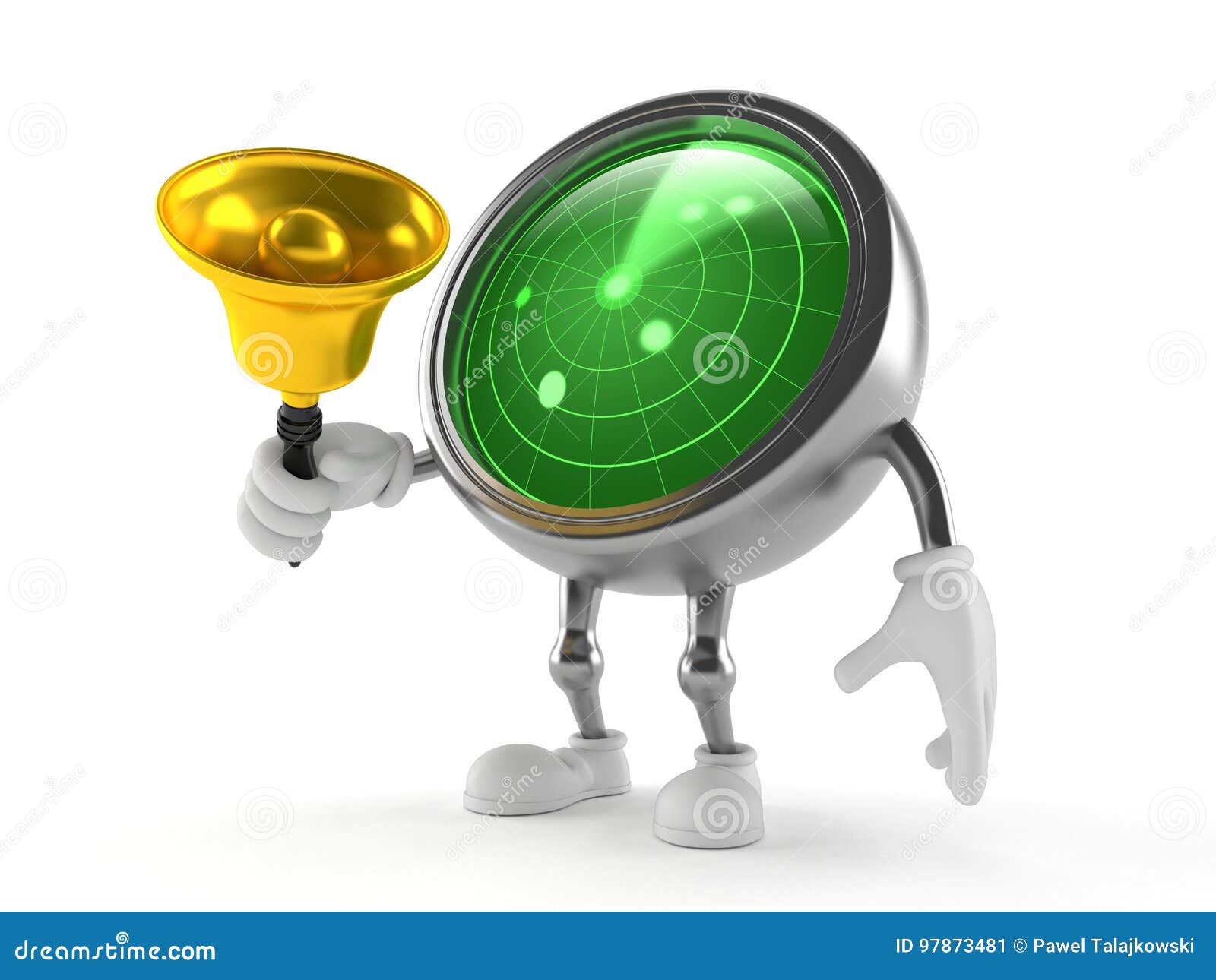 Radar toon med handklockan stock illustrationer. Illustration av ...