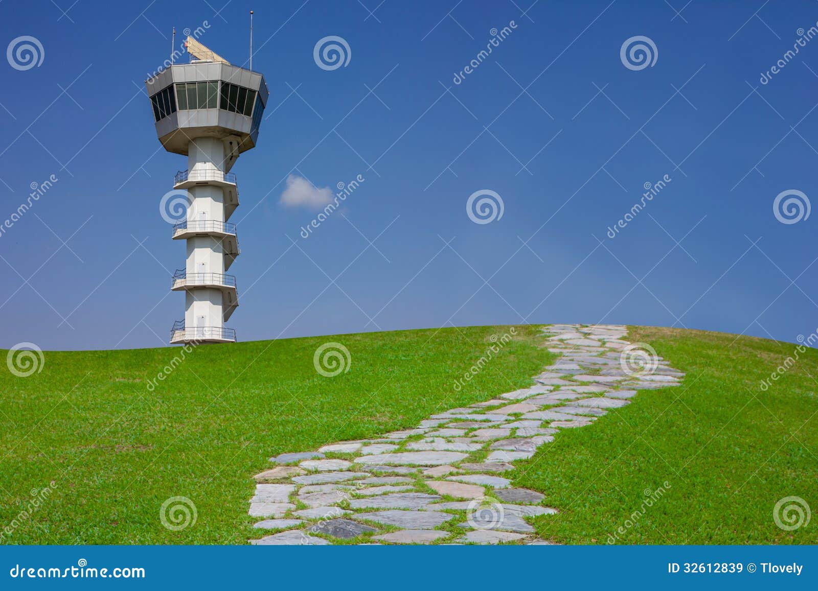 Radar Tower Airport Communication Stock Image - Image of controller ...