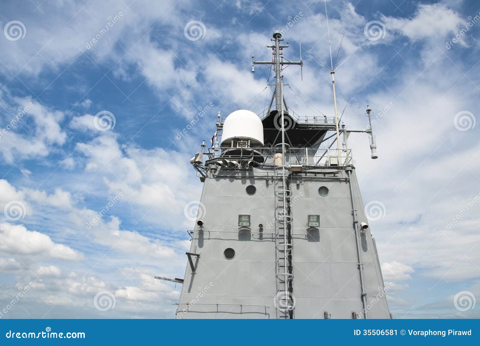 Radar tower stock image. Image of connection, emission - 35506581