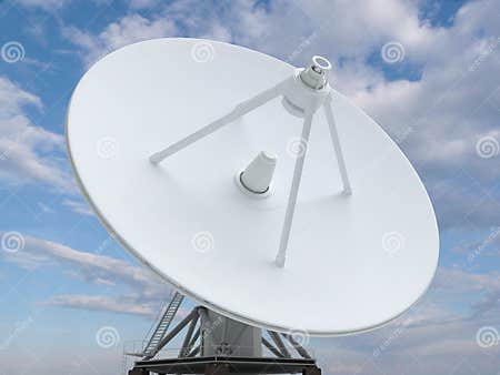 Radar white stock image. Image of telescope, satellite - 8105547