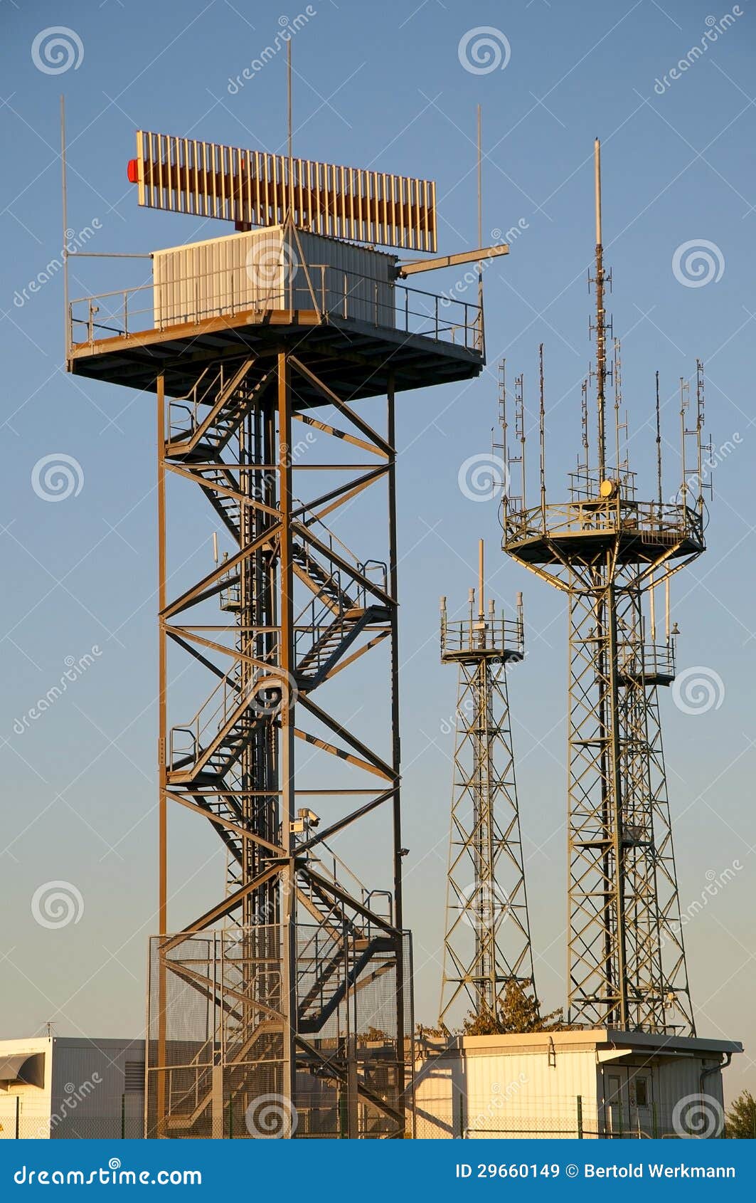 Radarstation Airport Apron Radar Stock Image - Image of radarstation ...