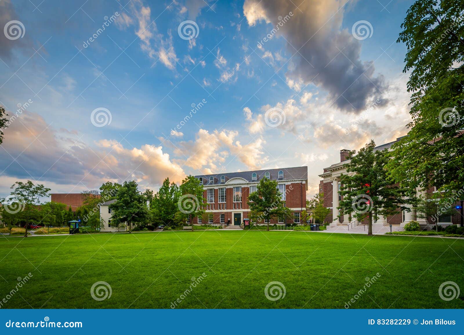 The Radcliffe Institute for Advanced Study at Sunset, at Harvard Stock ...