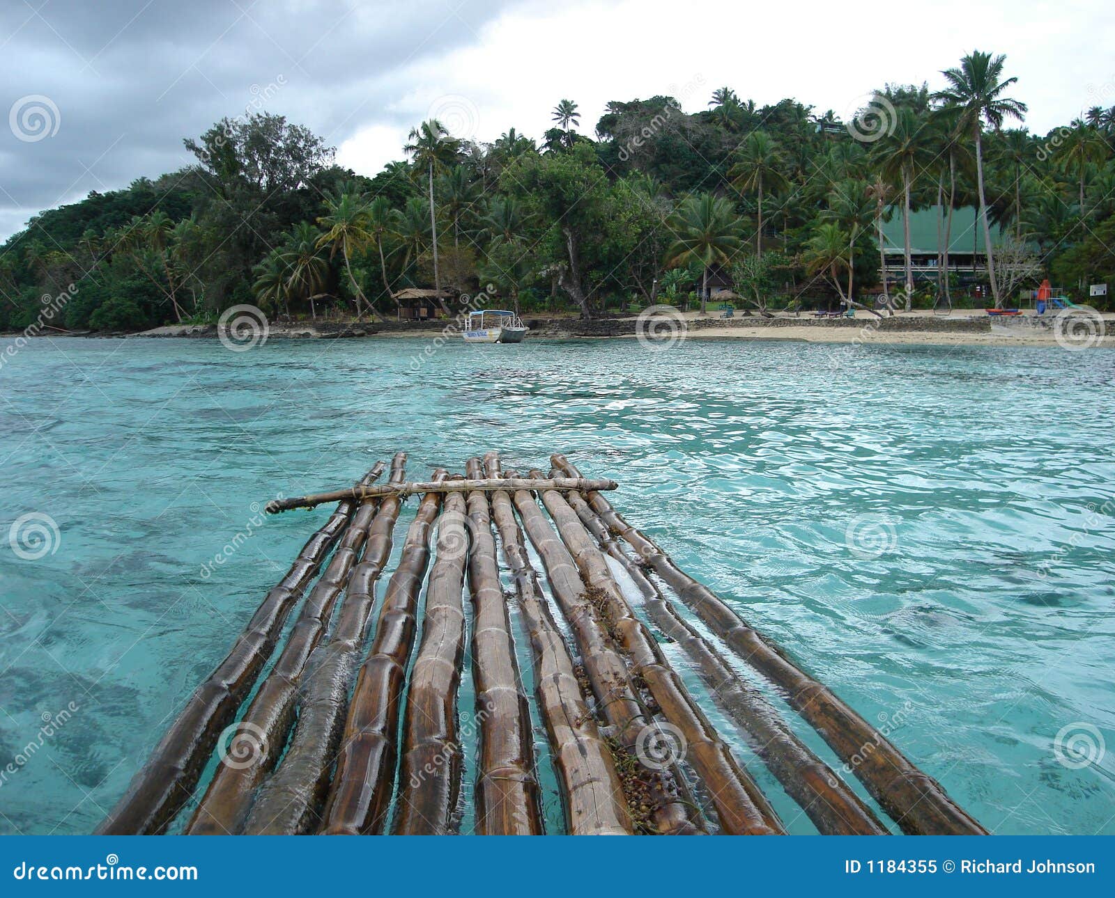 Radeau en bambou 1 du Fiji image stock. Image du tropical - 1184355