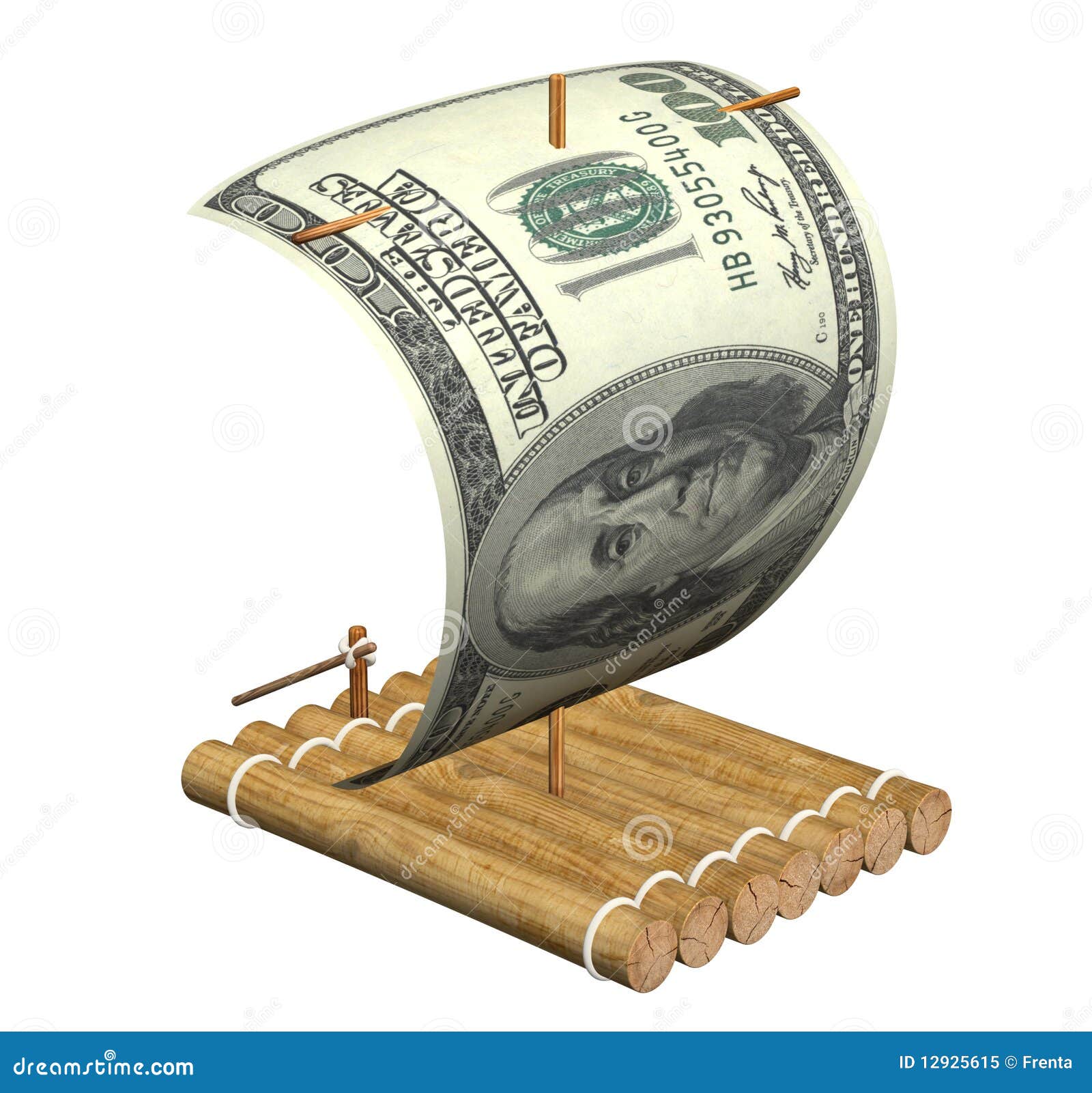 Radeau en bois image stock. Image du affaires, croisière - 12925615