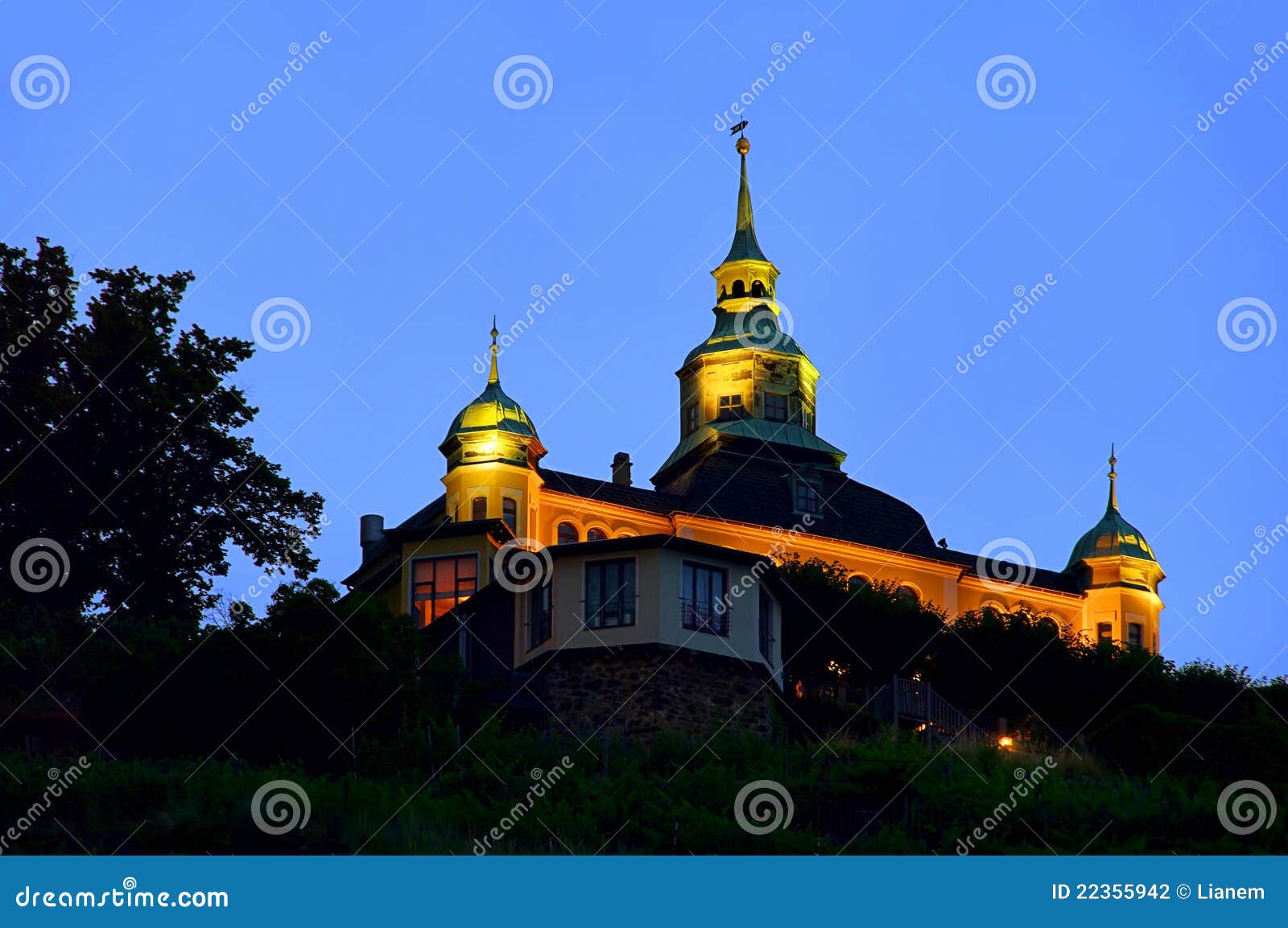 Radebeul Spitzhaus stock photo. Image of palace, dresden - 22355942