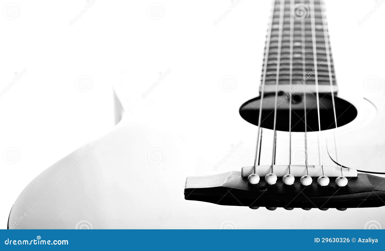 Rader På En Gitarr. Svartvit Bild. Arkivfoto - Bild av svart, objekt ...