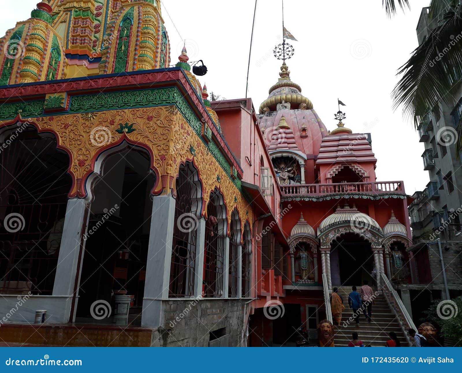 Krishna Temple Workers Giving To Followers Prasad - Food That Is A ...