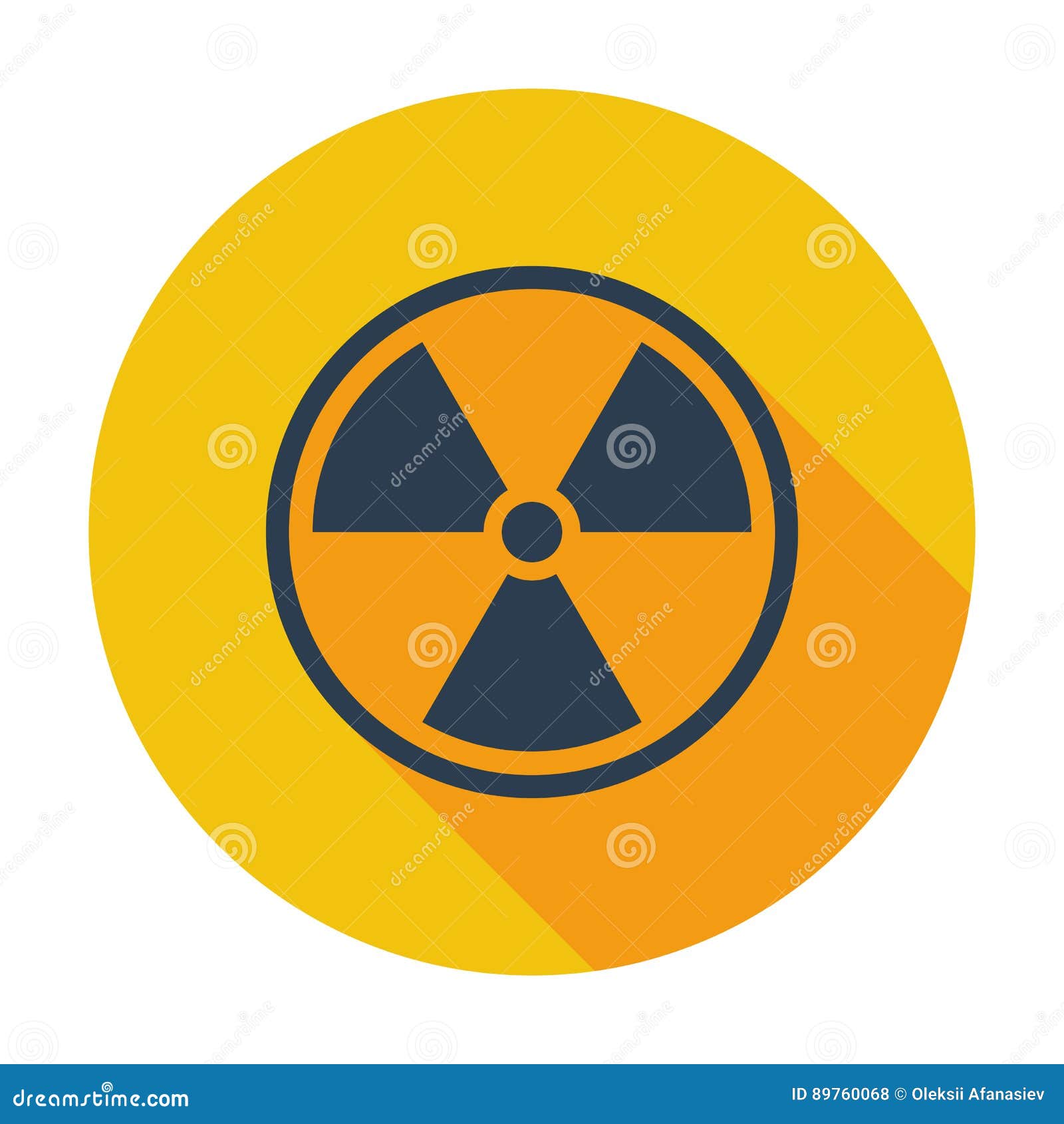 Radiactividad ilustración del vector. Ilustración de icono - 89760068