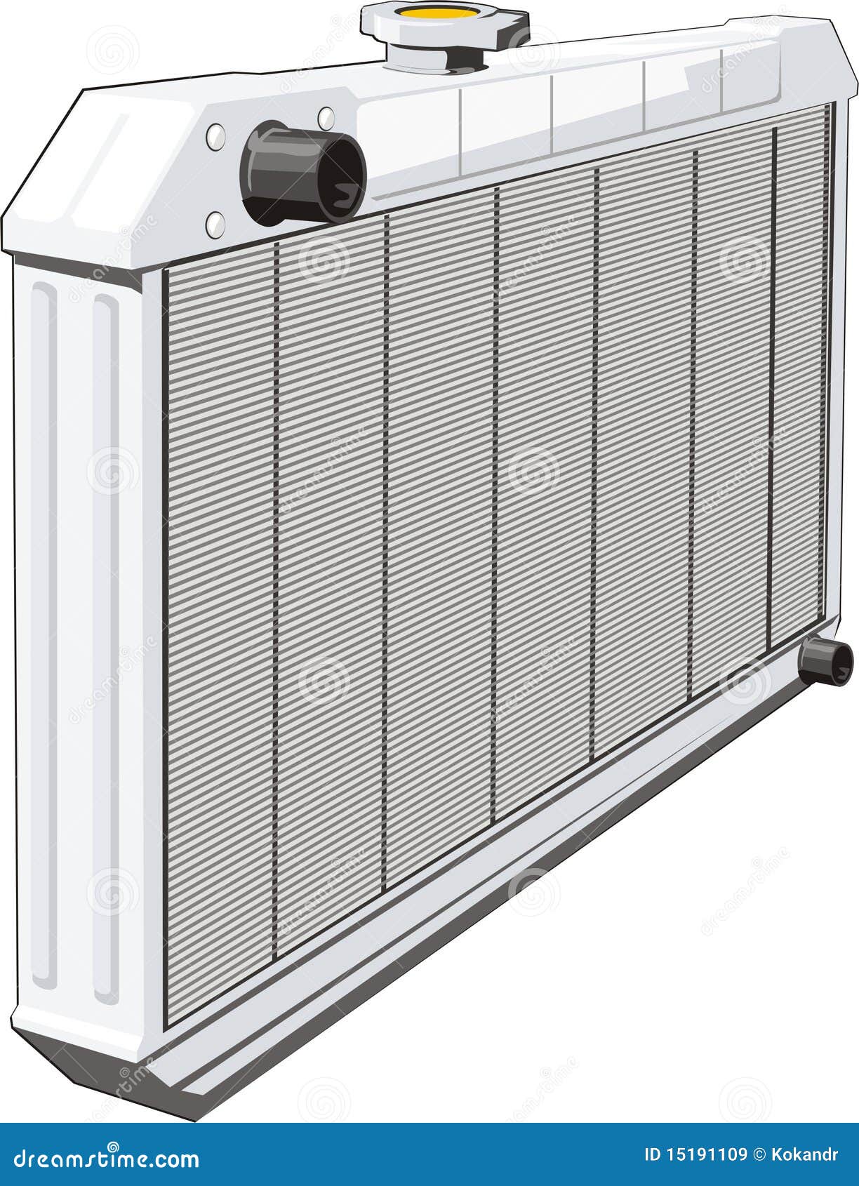 Radiador ilustración del vector. Ilustración de vector - 15191109