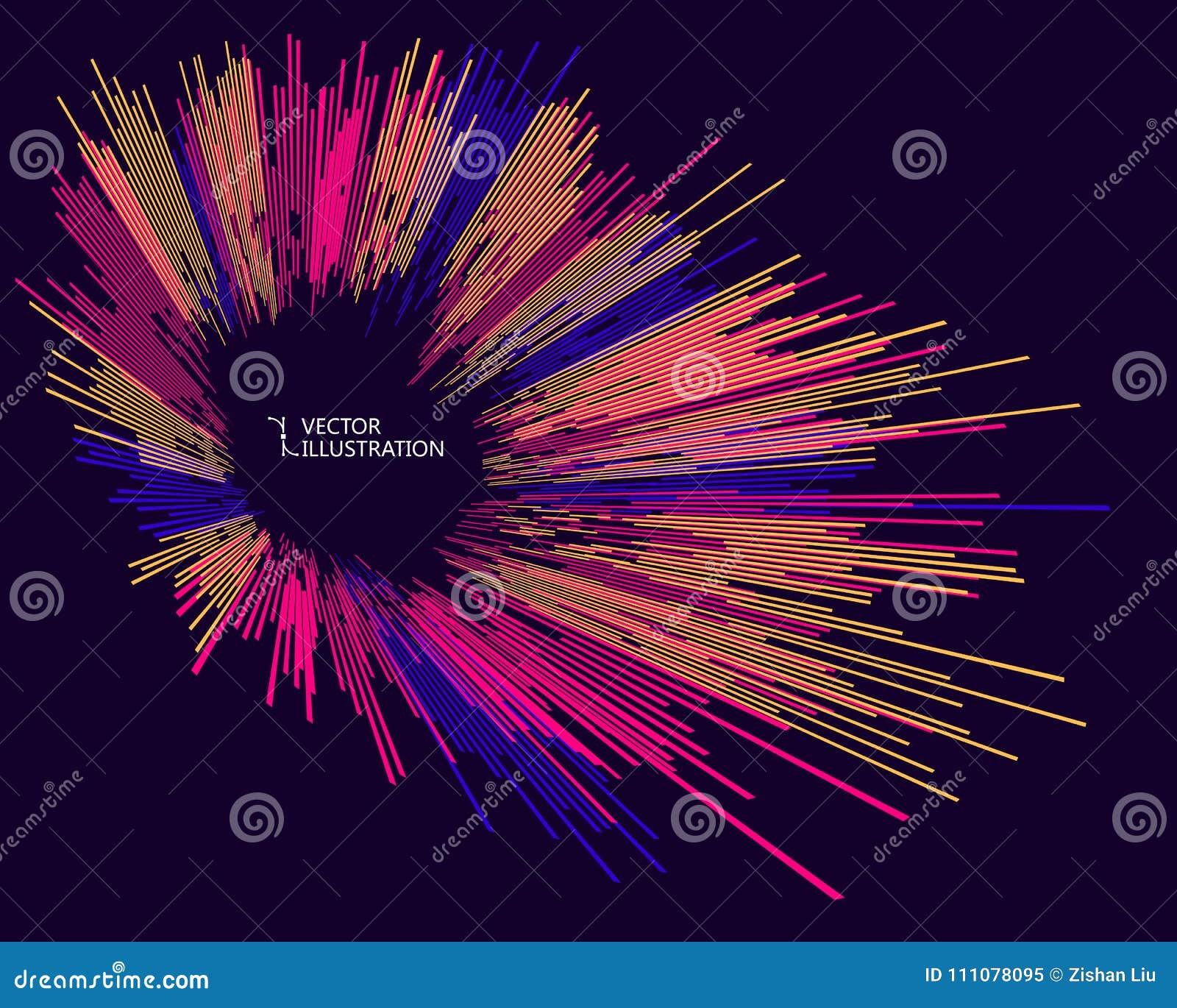 Radial abstract graphic. stock illustration. Illustration of design ...