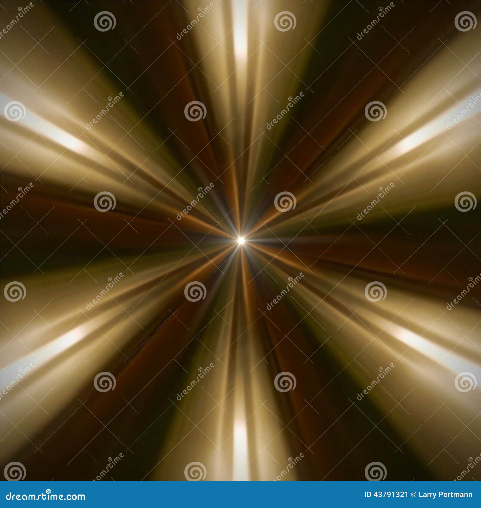 Radial Abstract Pattern of Golden Light Stock Image - Image of streak ...