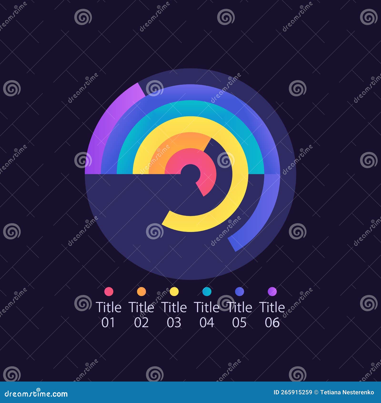 Editable Circle Infographic Template For Cycle Diagram Graph