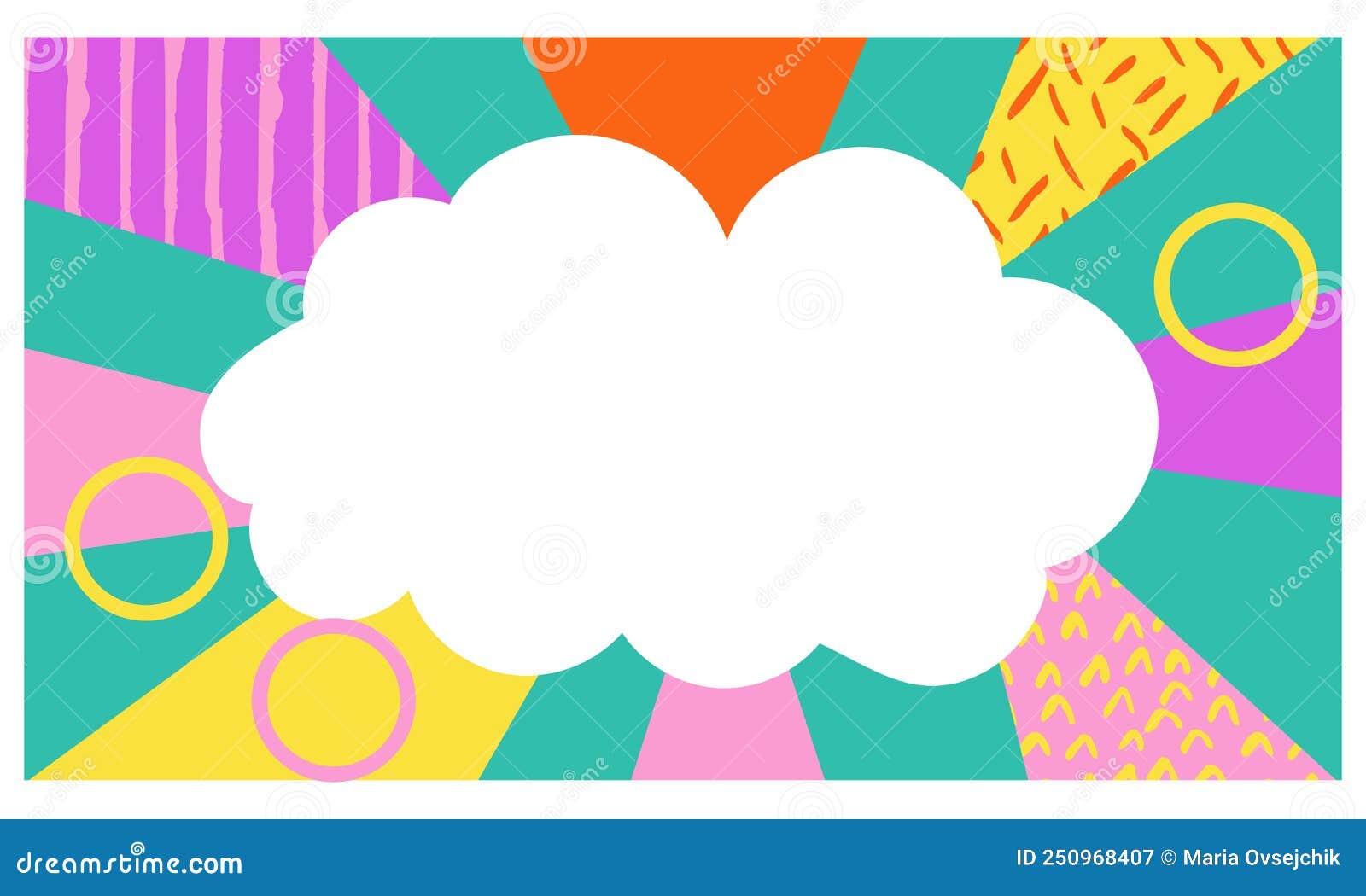 Radial Beam Stripes Title Vector Abstract Background. Comic Page Layout ...