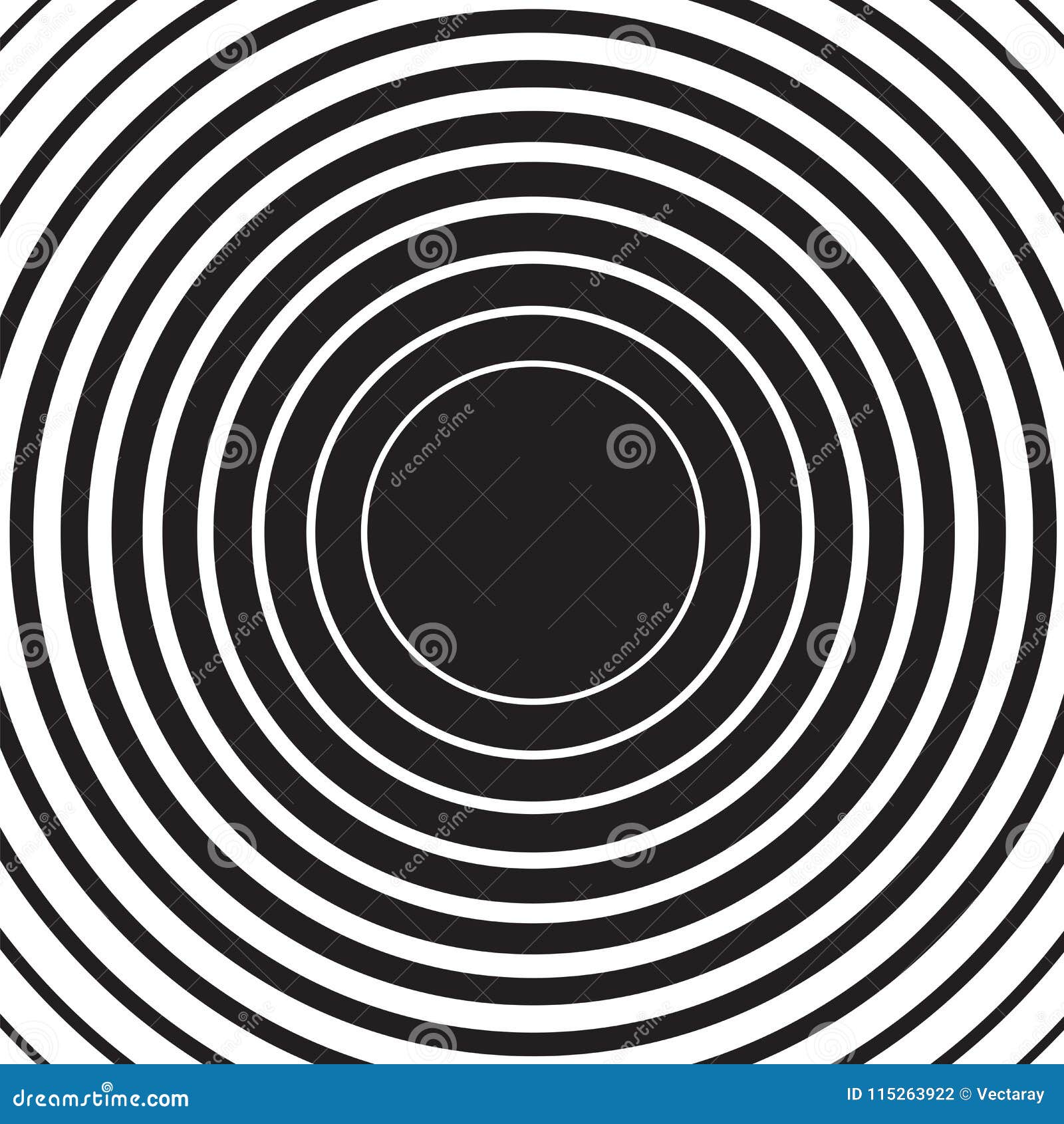 Radial Concentric Circle Ripple Background Stock Illustration ...