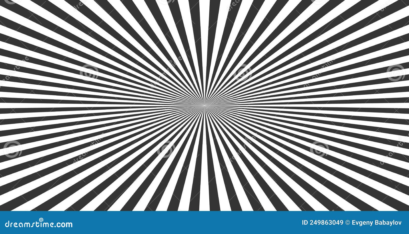 Radial Black and White Rays, Panoramic Pattern Texture Background ...