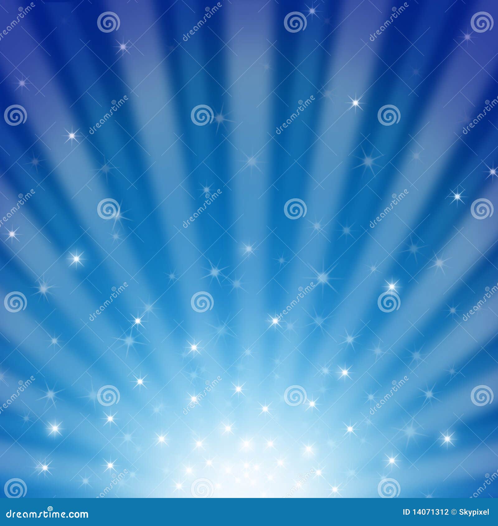 Radial blue background stock illustration. Illustration of yellow ...