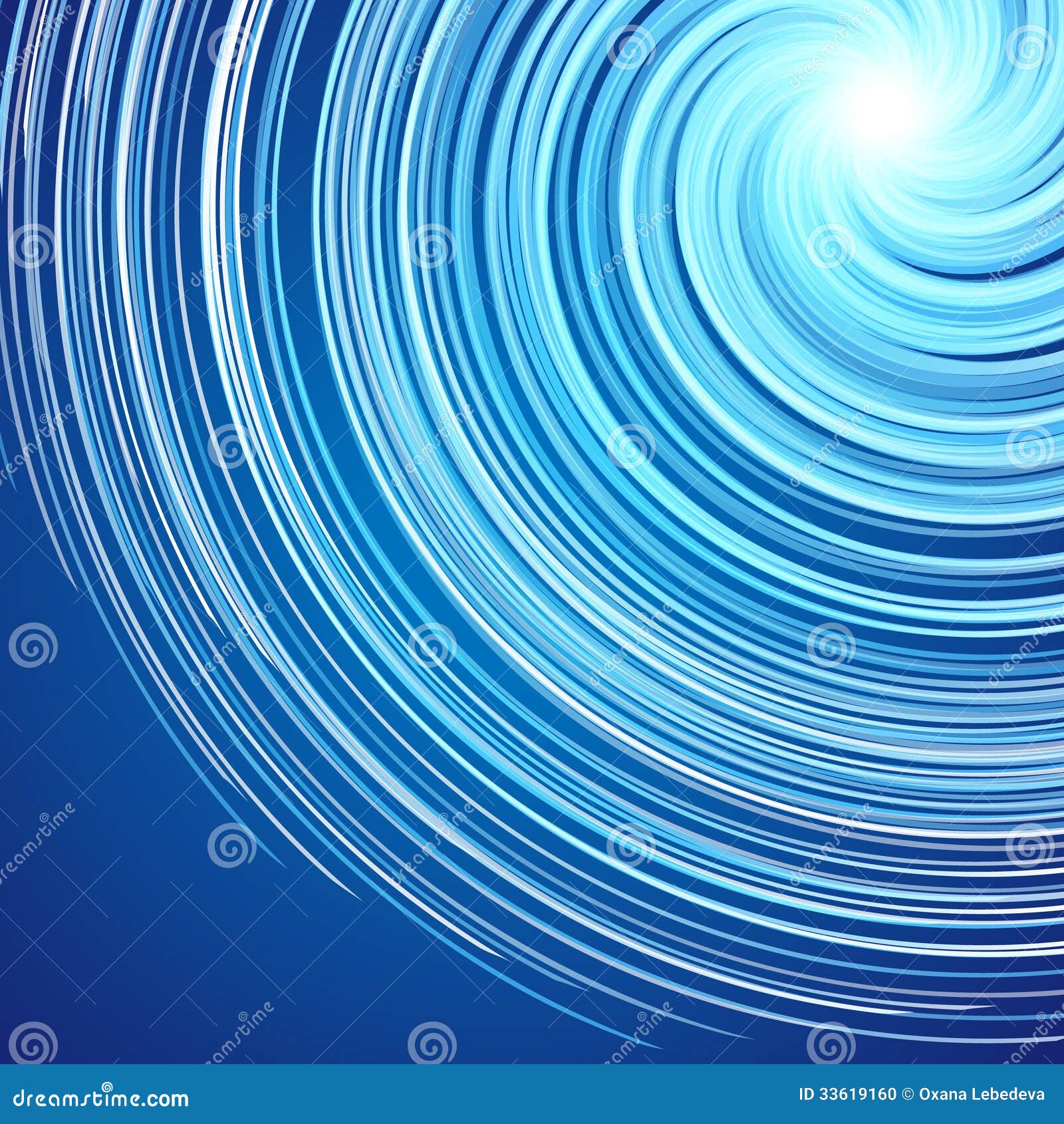 Radial Blue Light Background Stock Vector - Illustration of shines ...
