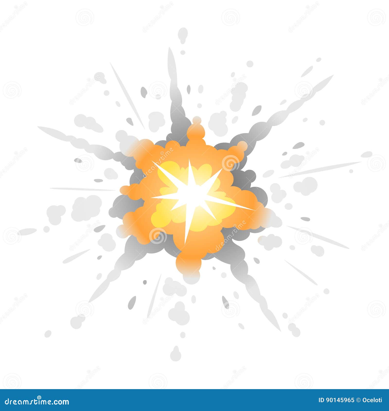 Radial Bomb Explosion stock vector. Illustration of blast - 90145965