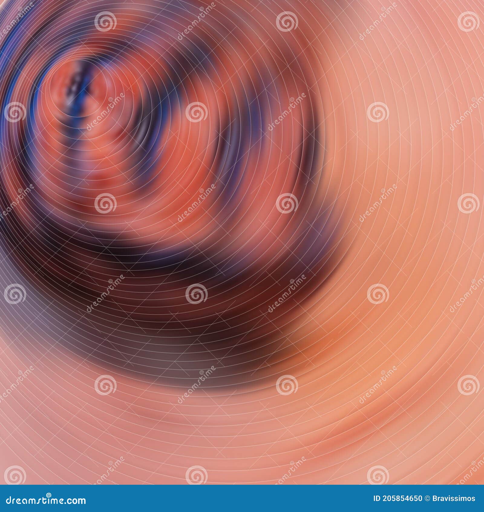Radial Brown Background Motion Gradient. Design Stock Illustration ...