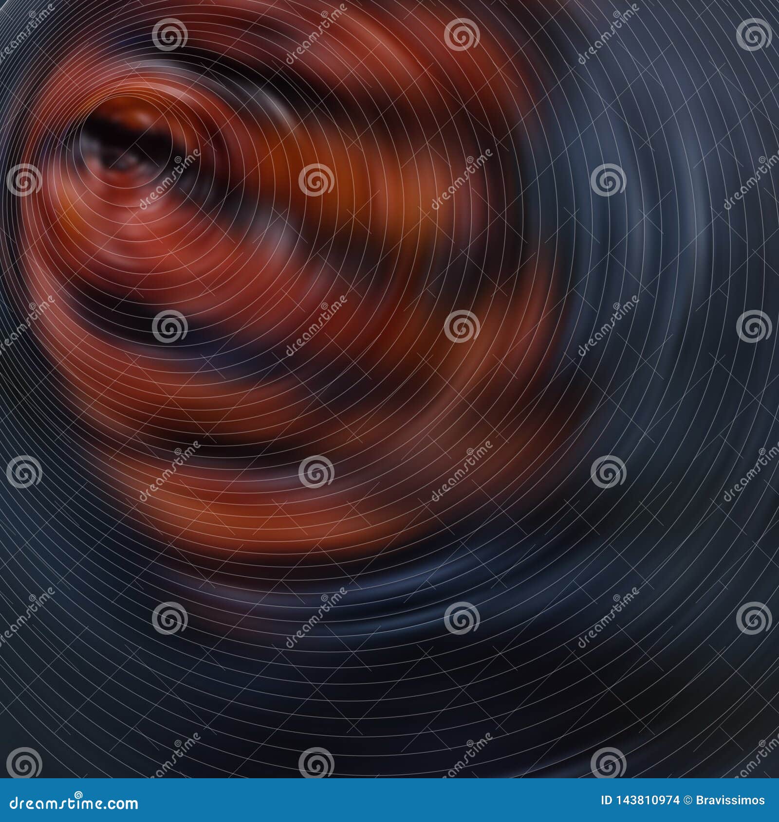 Radial Brown Background Motion Gradient. Light Stock Illustration ...