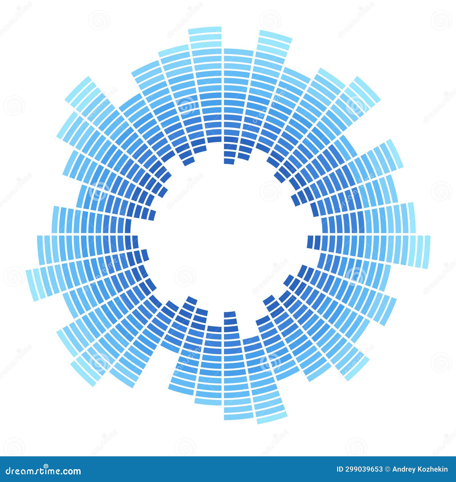 Radial Burst Lines. Design Segmented Element Stock Illustration ...