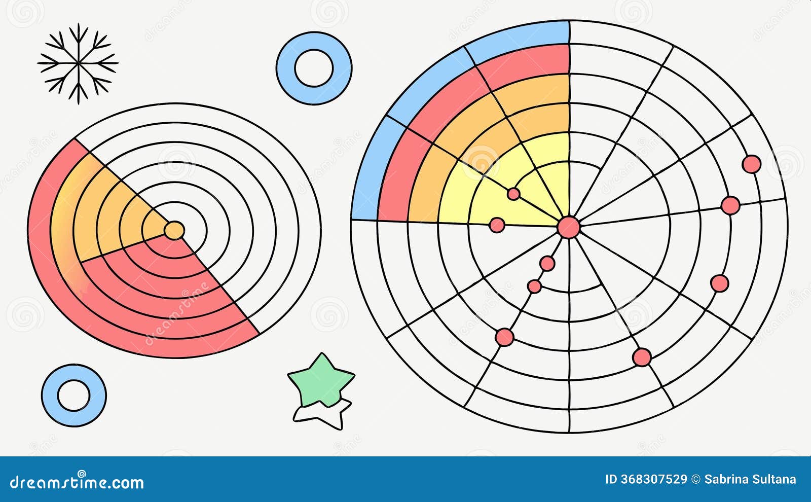 Radial Chart Infographic, Data Visualization, Circular Chart ...
