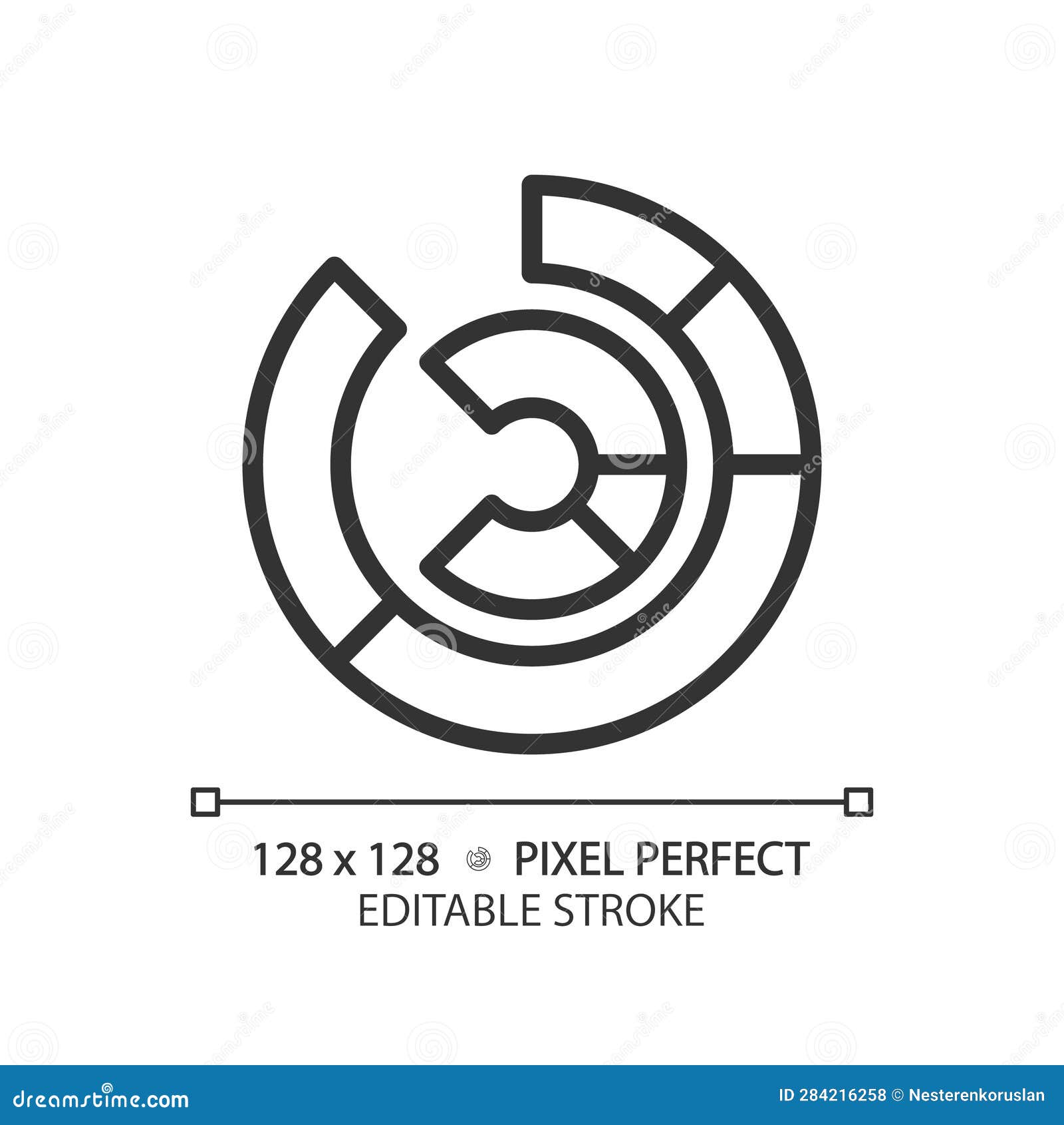 Radial Chart Board Composition Vector Illustration | CartoonDealer.com ...