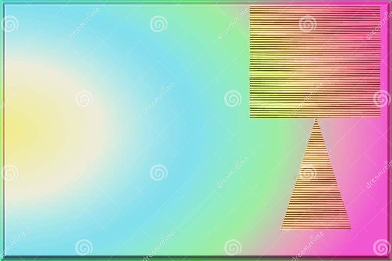 Radial Colored Background with a Rectangular and Triangular Moire ...