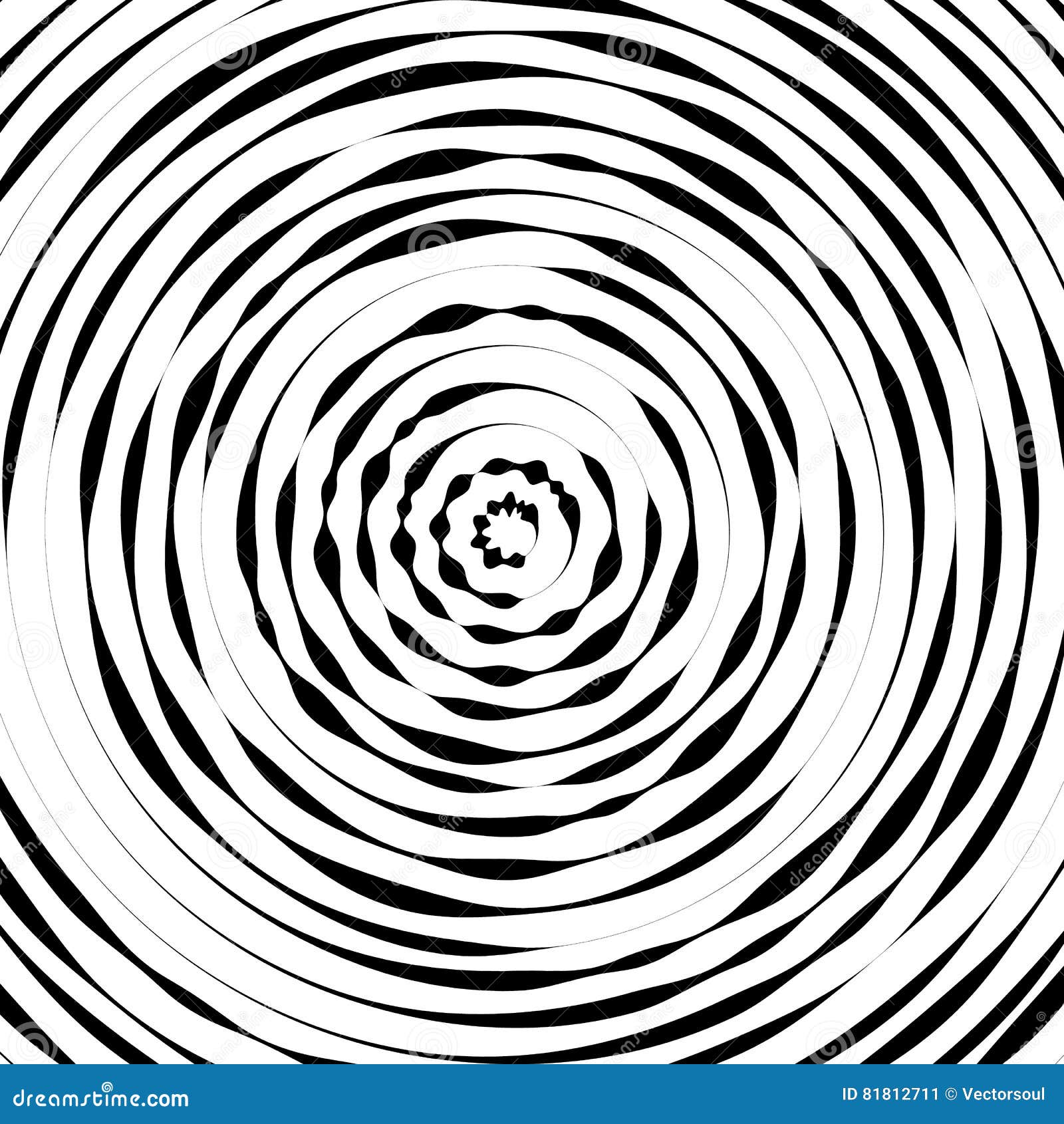 Radial Concentric Circles with Irregular, Dynamic Lines. Abstract ...