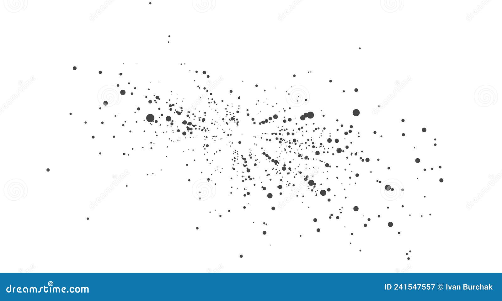 Radial Concentric Flying Spray Splashes. Flat Vector Illustration ...