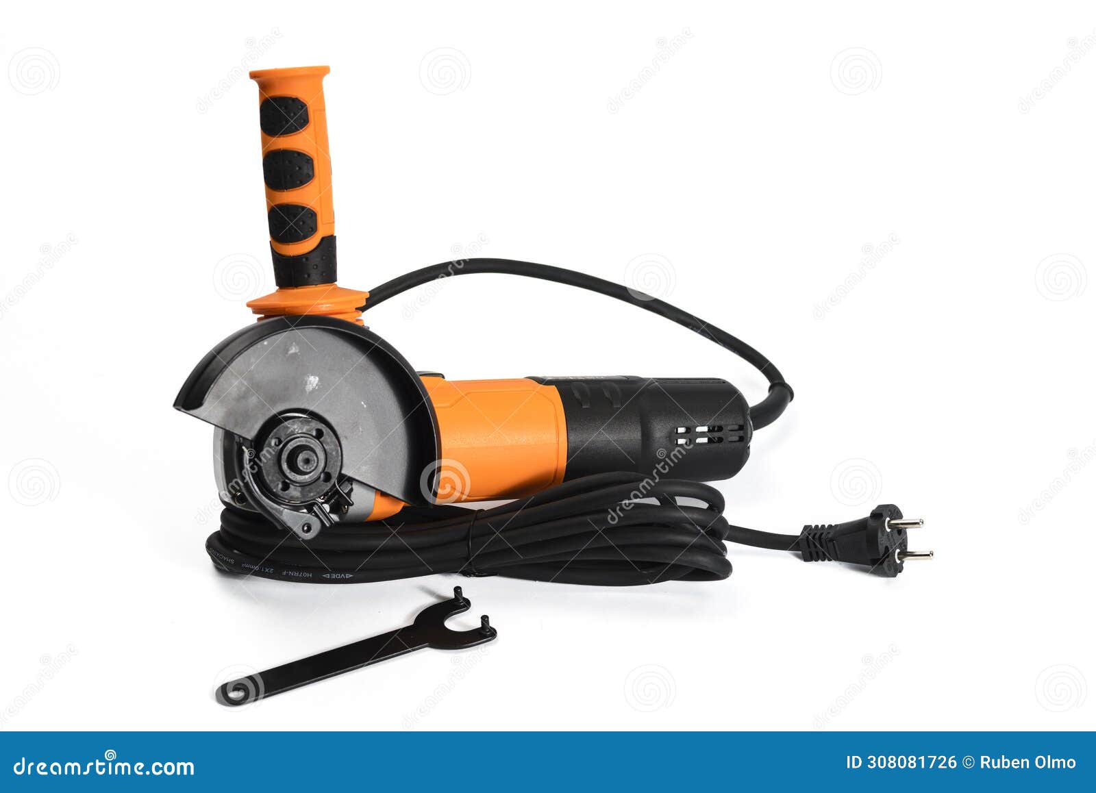 Radial Cutting Disc Machine on White Background Stock Photo - Image of ...