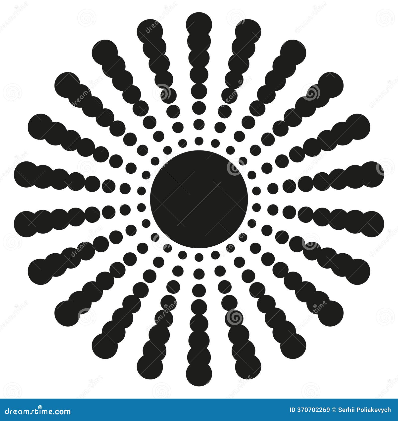 3D Circular Burst. Convex Globe, Sphere, Orb Distort. Inflate Design ...