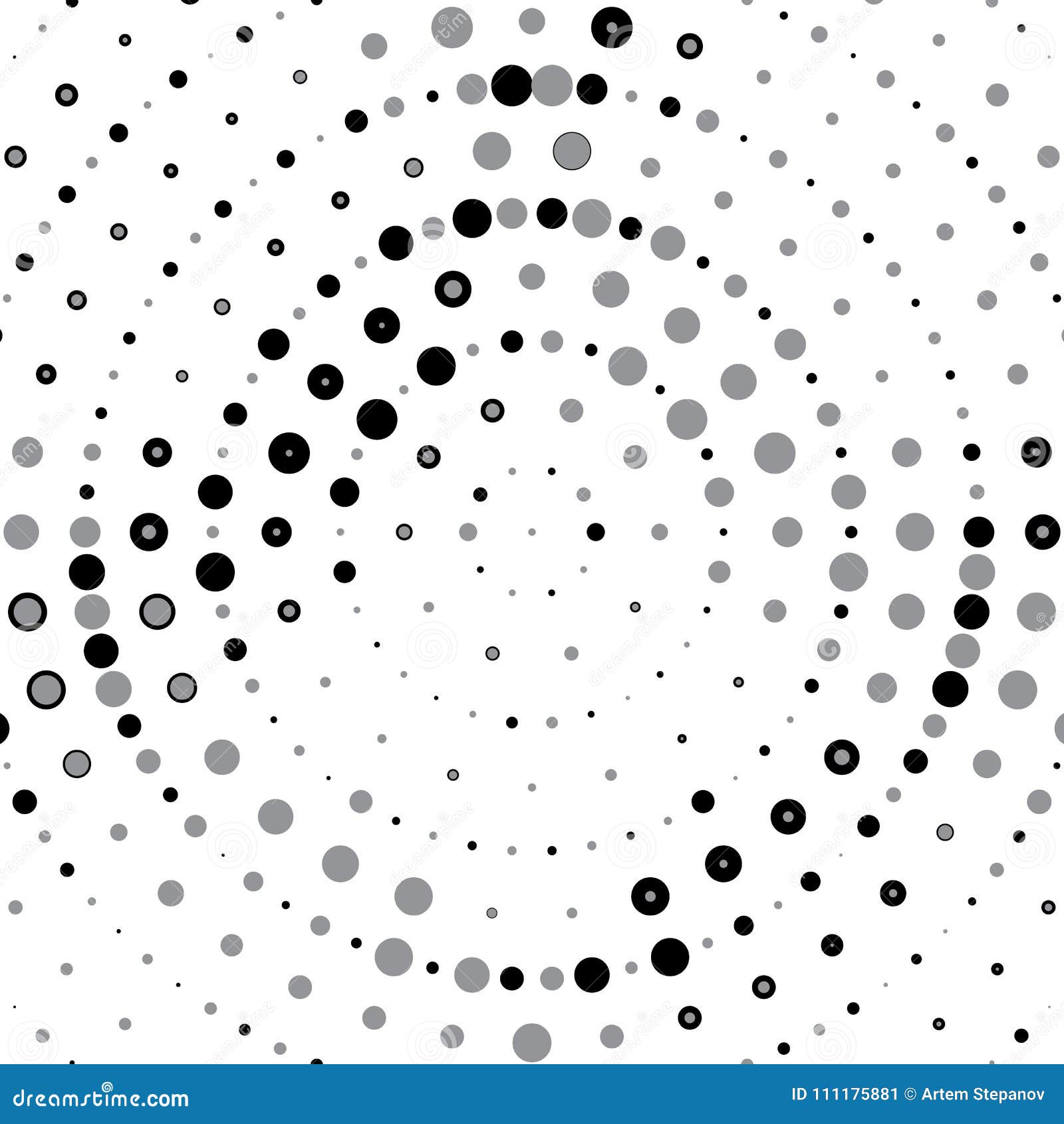 Radial Dot Pattern or Halftone Background Stock Vector - Illustration ...