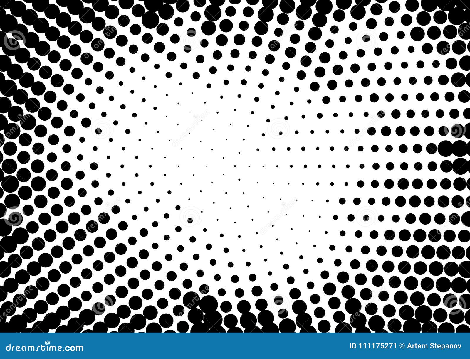 Radial Dot Pattern or Halftone Background Stock Vector - Illustration ...