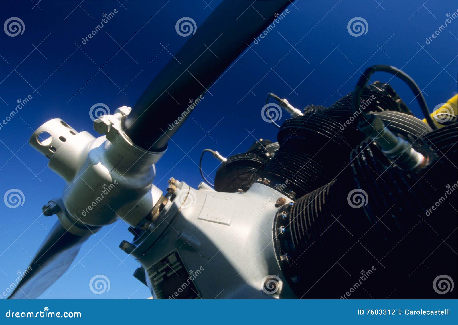 Radial Engine of Biplane Boeing Stearman Stock Photo - Image of vintage ...