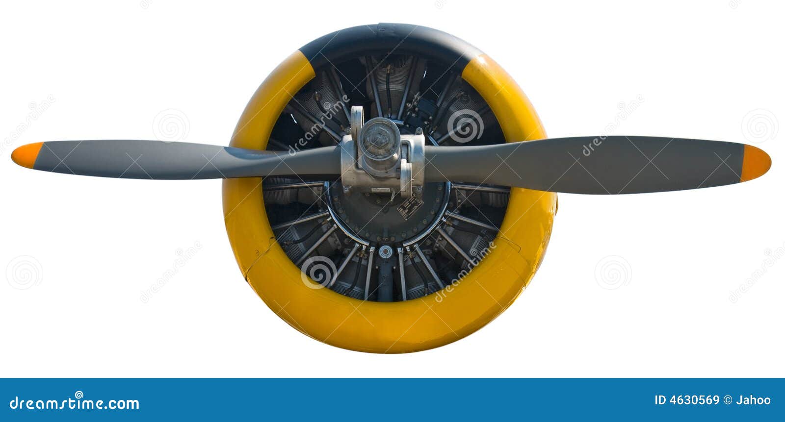 Radial Engine & Prop Isolated Stock Image - Image of propeller ...