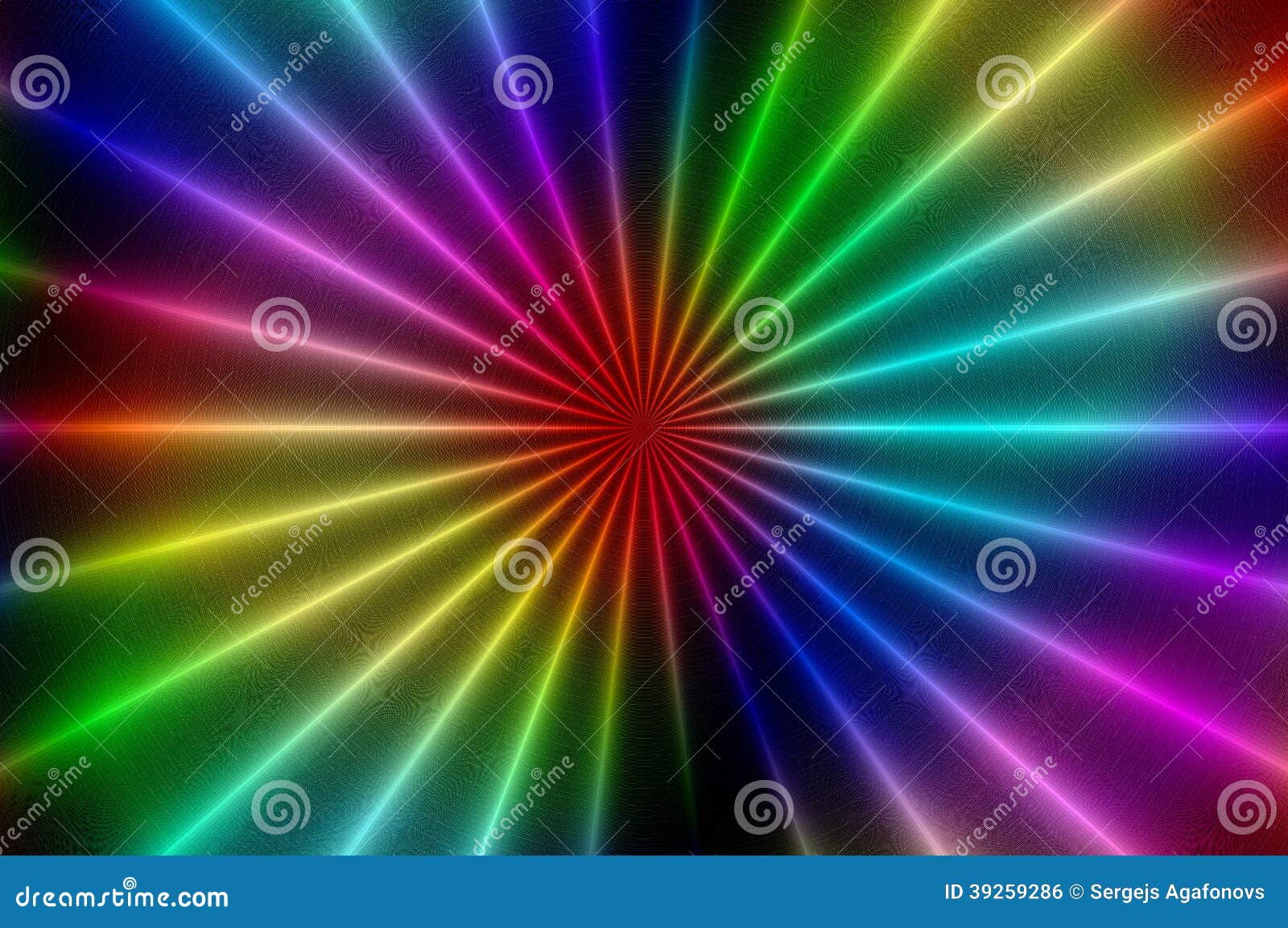 Radial Glowing Abstract Pattern C. Stock Illustration - Illustration of ...
