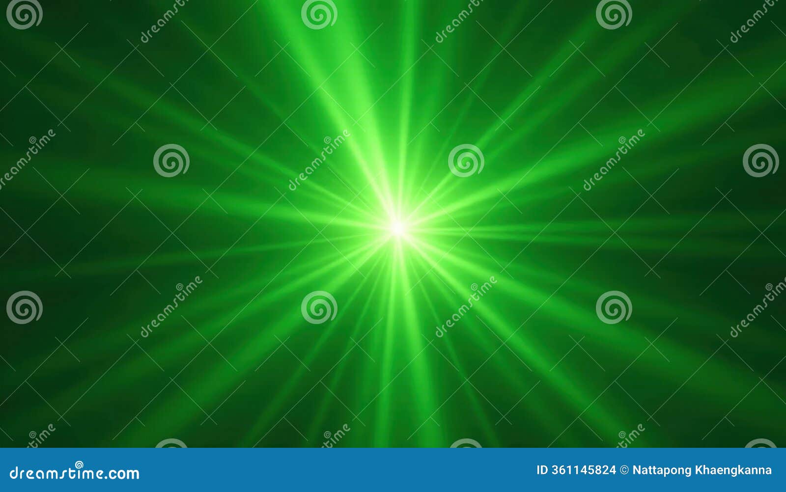 Radial Green Shape Isolated On White Background. Square With Dis ...