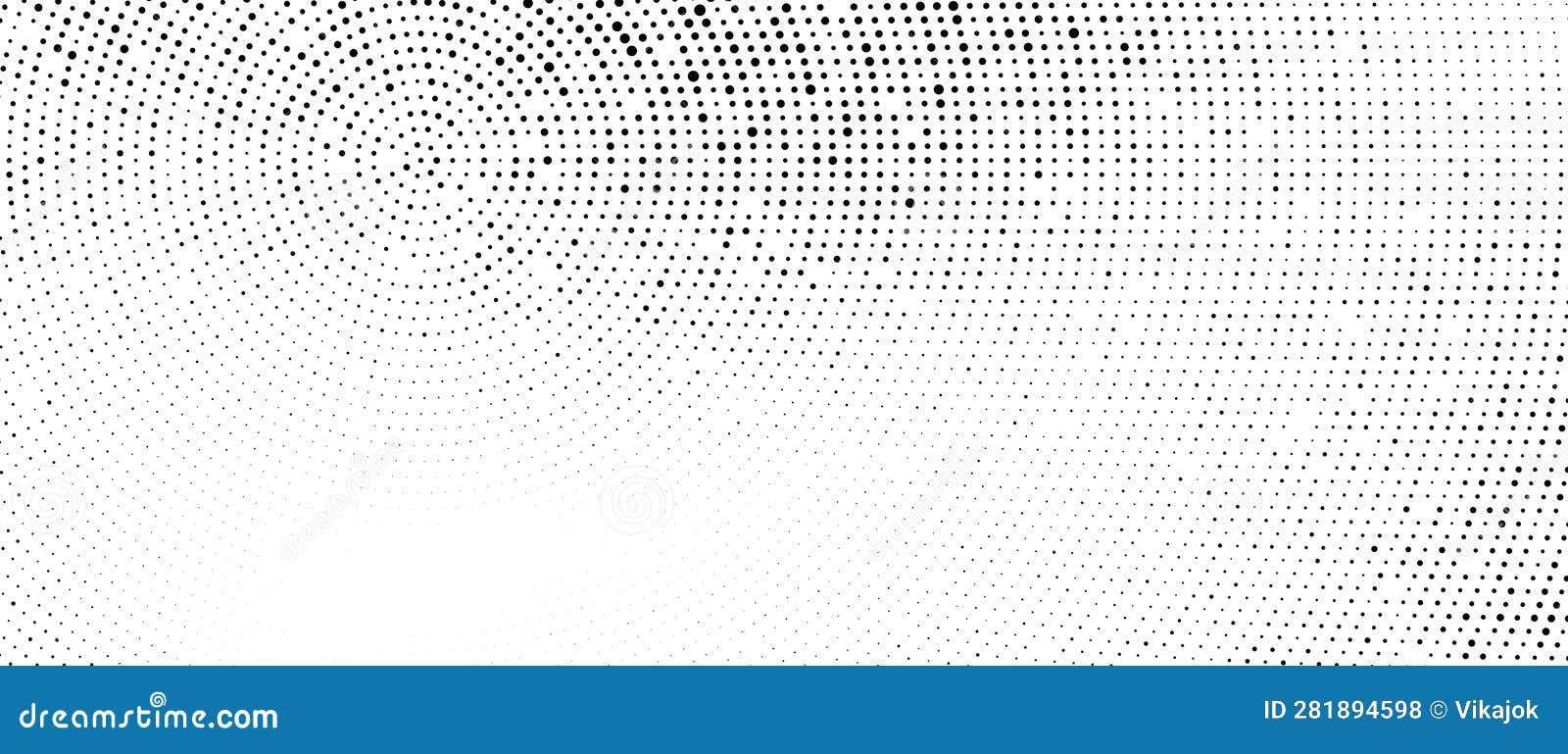 Radial Halftone Dots. Dotted Stains Gradient Background. Concentric ...