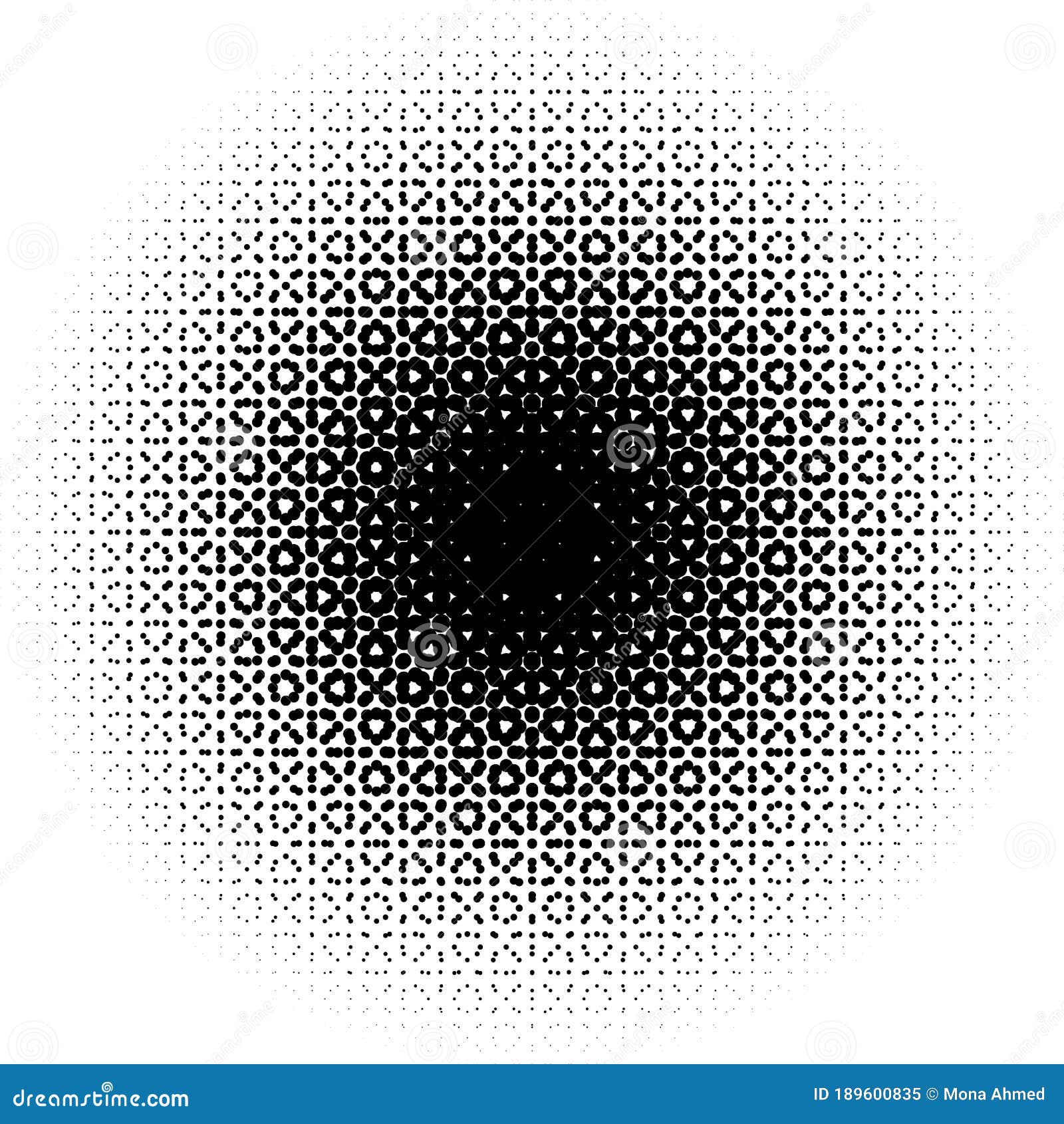 Radial halftone gradient stock vector. Illustration of geometric ...