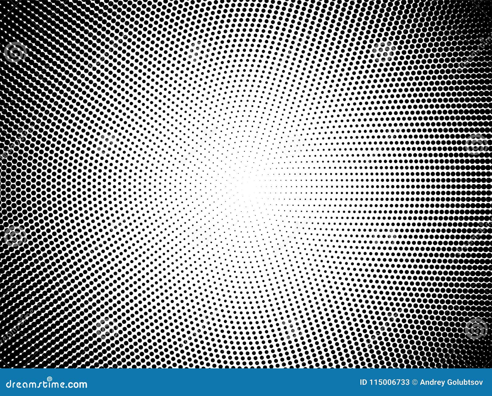 Radial Halftone Pattern Vector Gradient Background Stock Vector ...