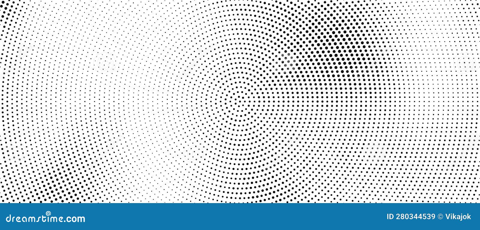 Radial Halftone Spotted Gradient Background. Dotted Stains Concentric ...