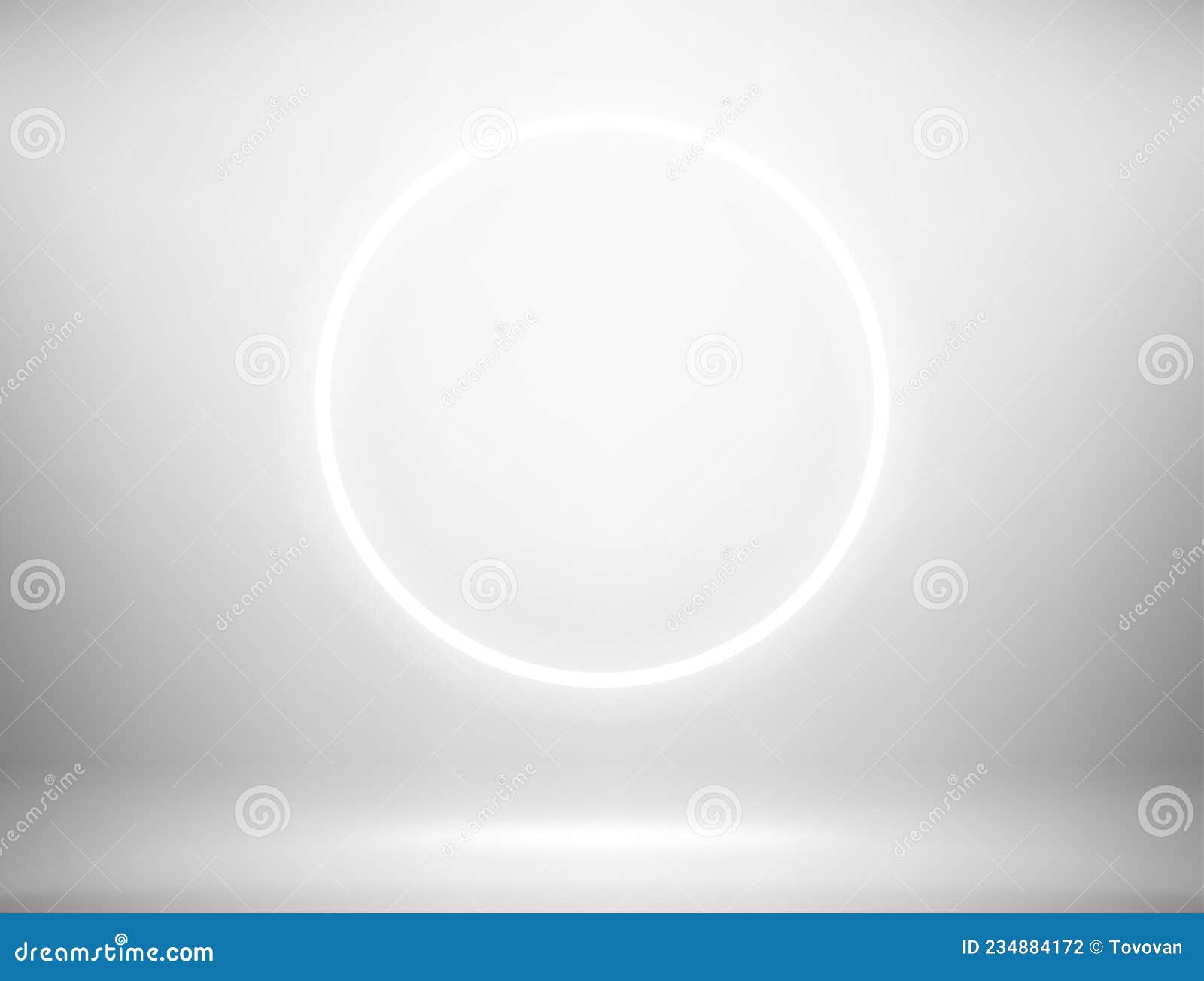 Radial Lighting Bulb in Bright Interior. Realistic 3d Stock Vector ...