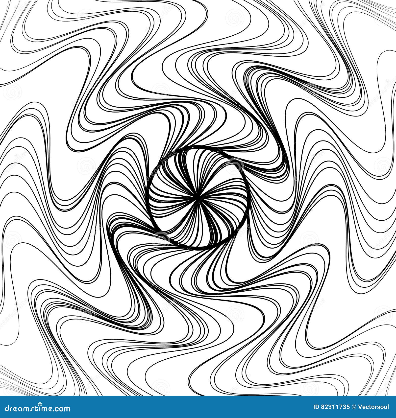 Radial Lines Circular Pattern. Abstract Irregular Radiating Line Stock ...