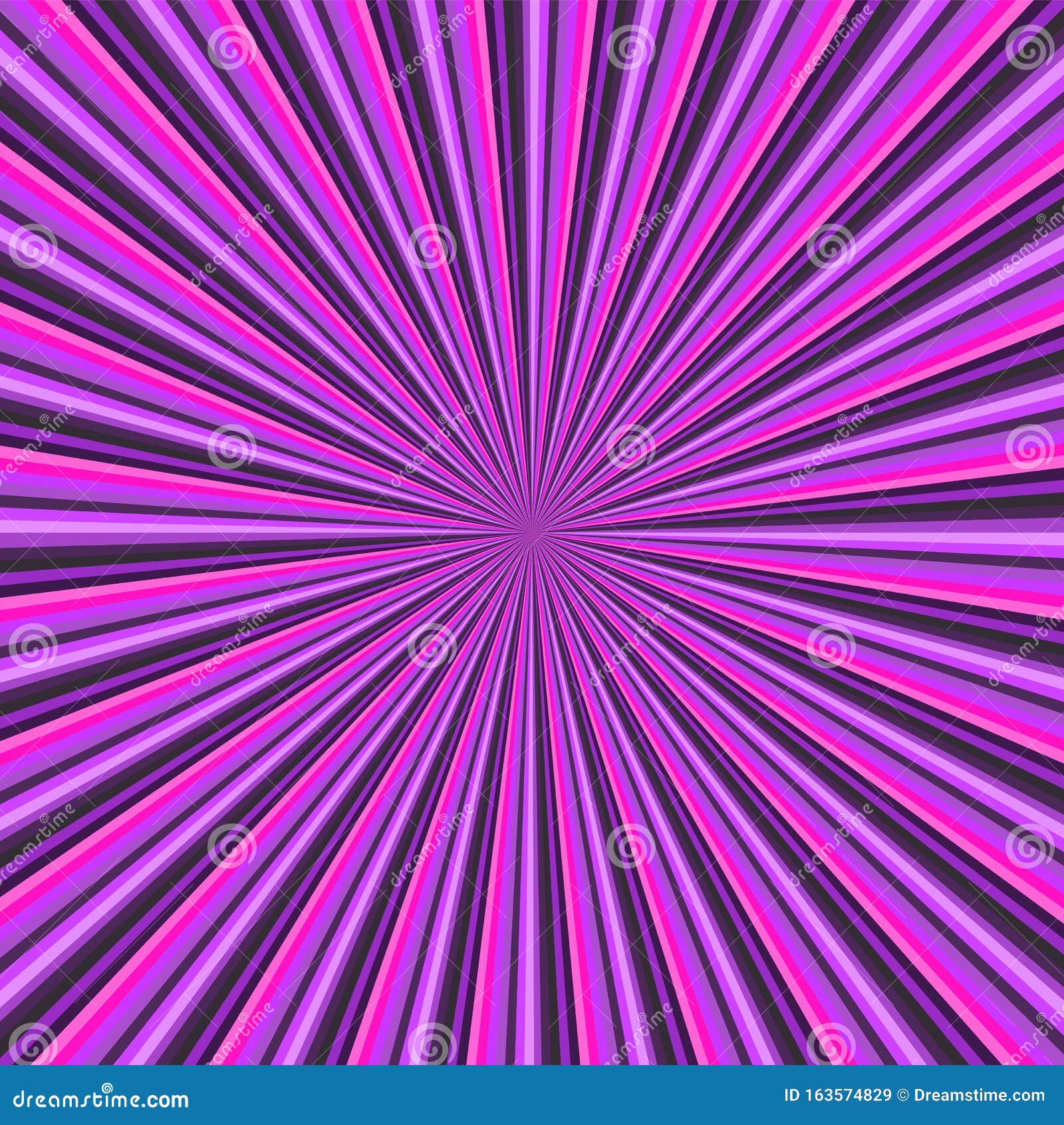 Radial Lines Colorful Background. Explosion Vector Illustration. Stock ...