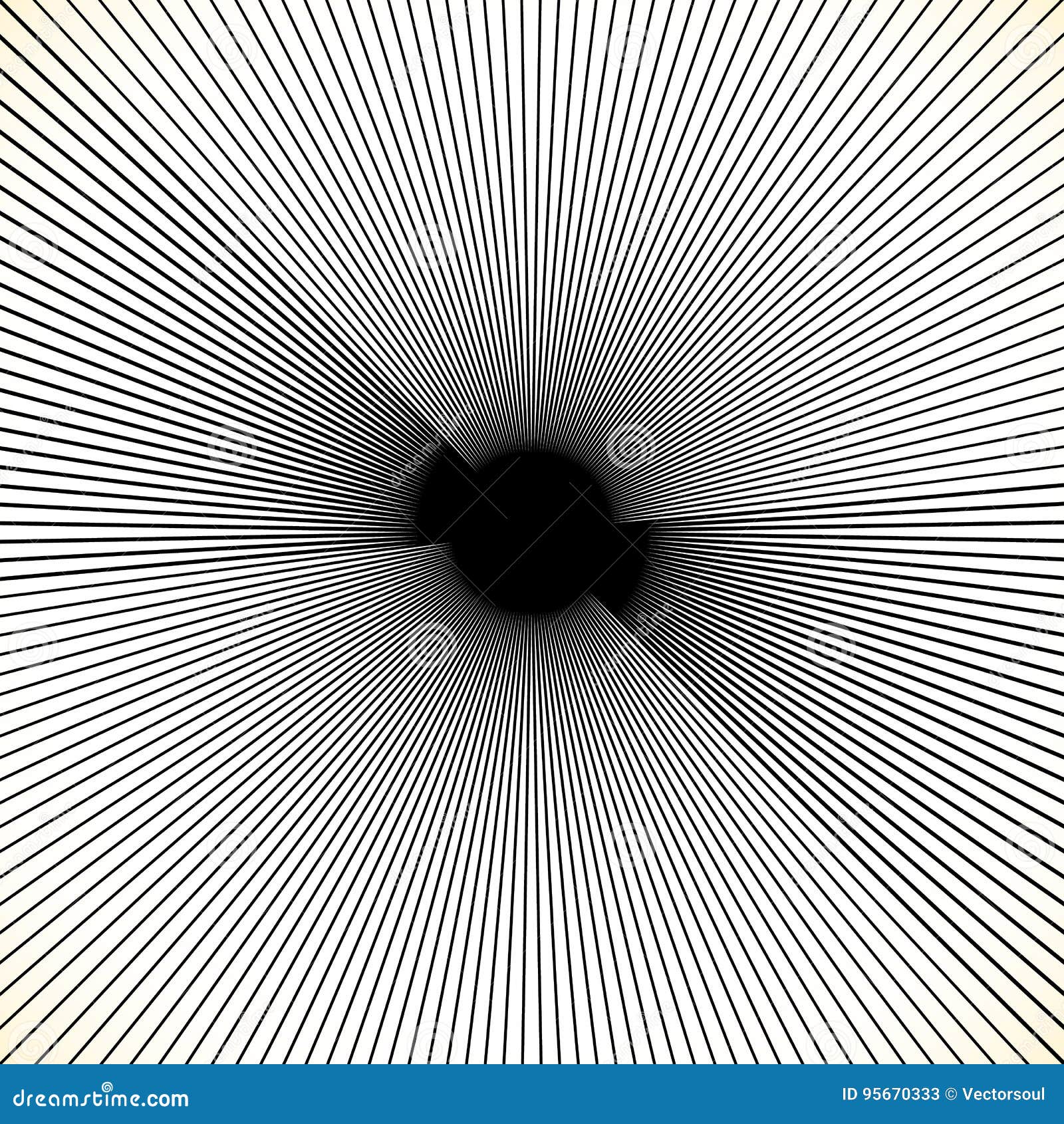 Radial Lines Element. Abstract Geometric Illustration Stock Vector ...