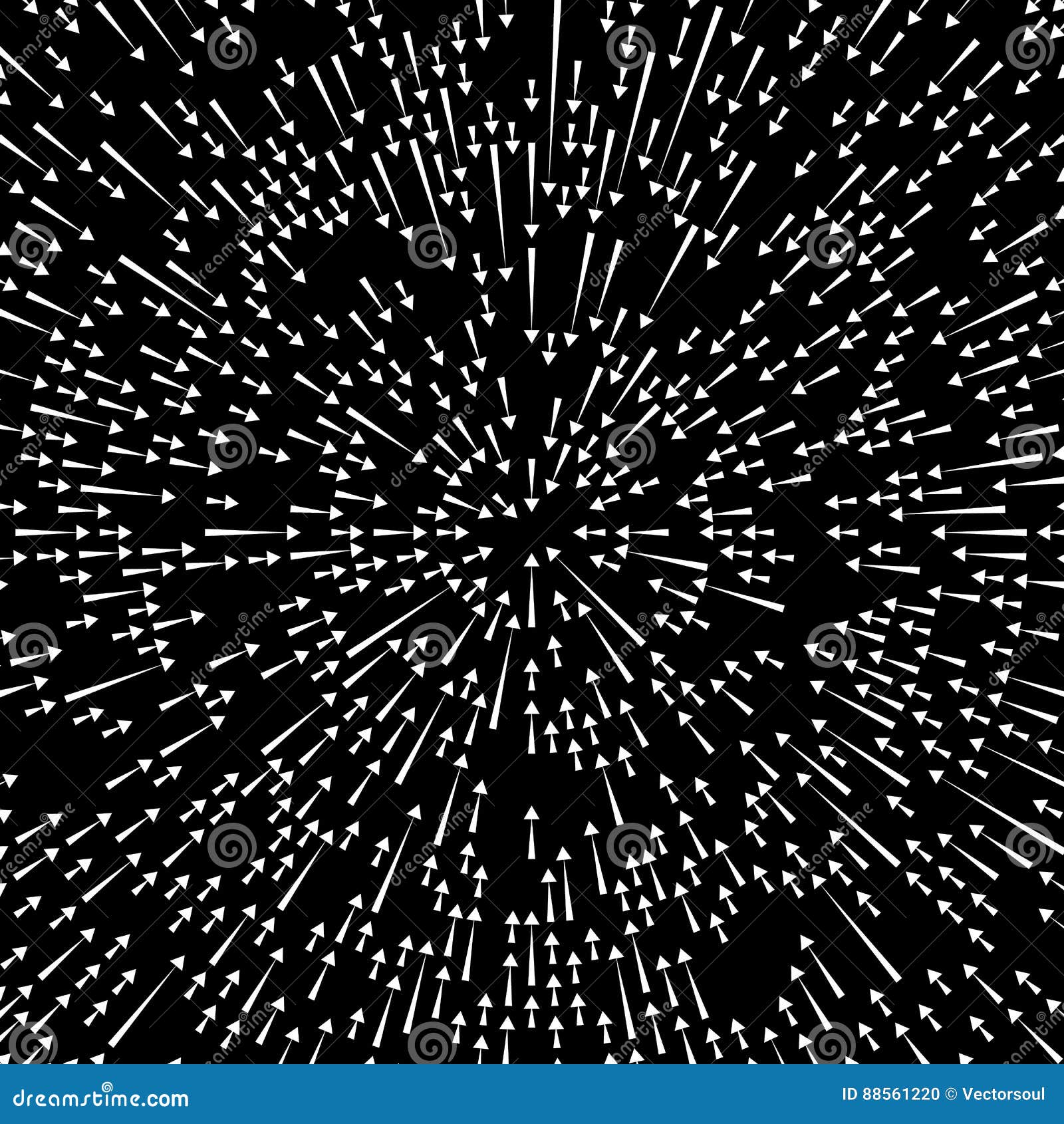 Radial Lines Element. Abstract Radiating Irregular Lines Stock Vector ...